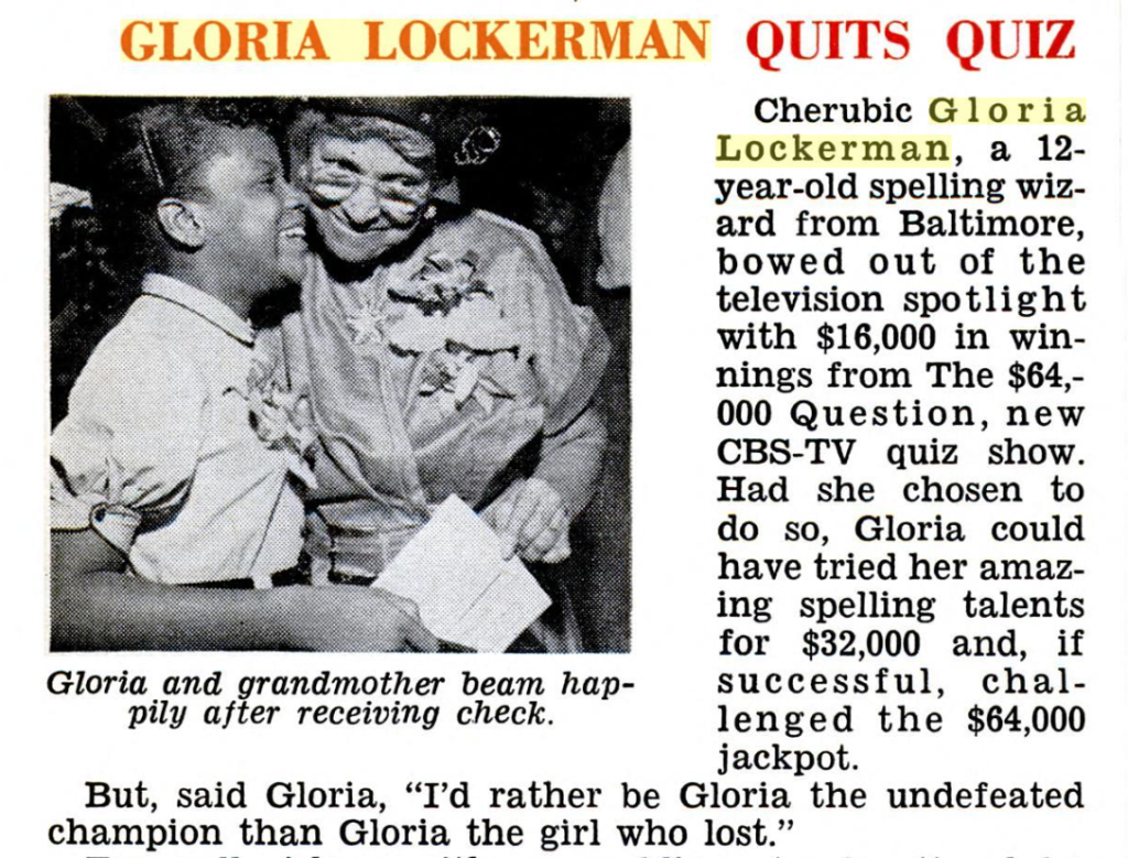 How 12-year-old Gloria Lockerman taught us the word ...